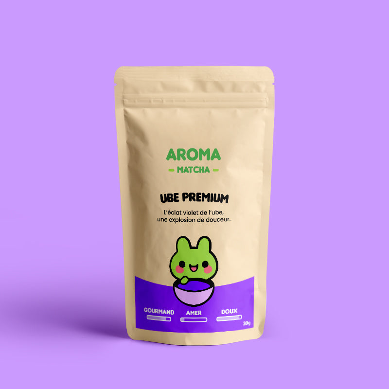 Ube Premium et Aromatisé - Une Boisson Violette Unique - Aroma Matcha